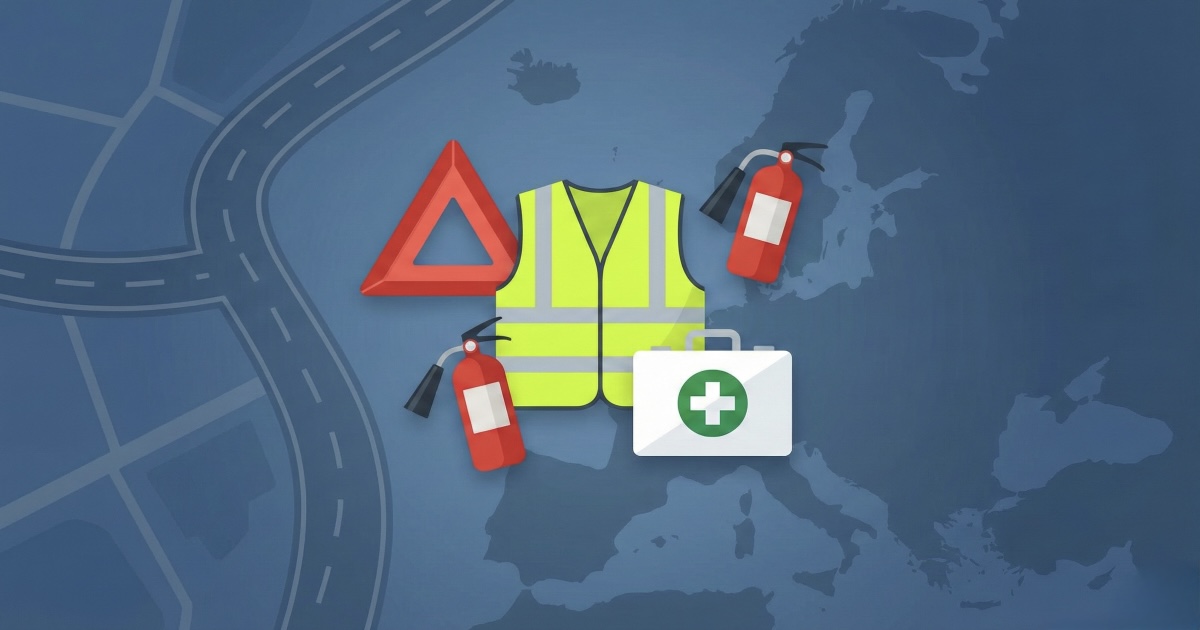 Car Safety Equipment by Country 2026 - Warning Triangle, Vest & First ...